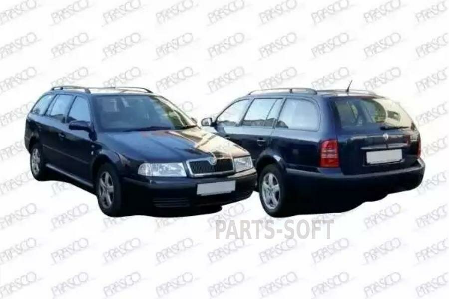 Решетка бампера передн! Skoda Octavia 00-04 Prasco арт. SK0222120