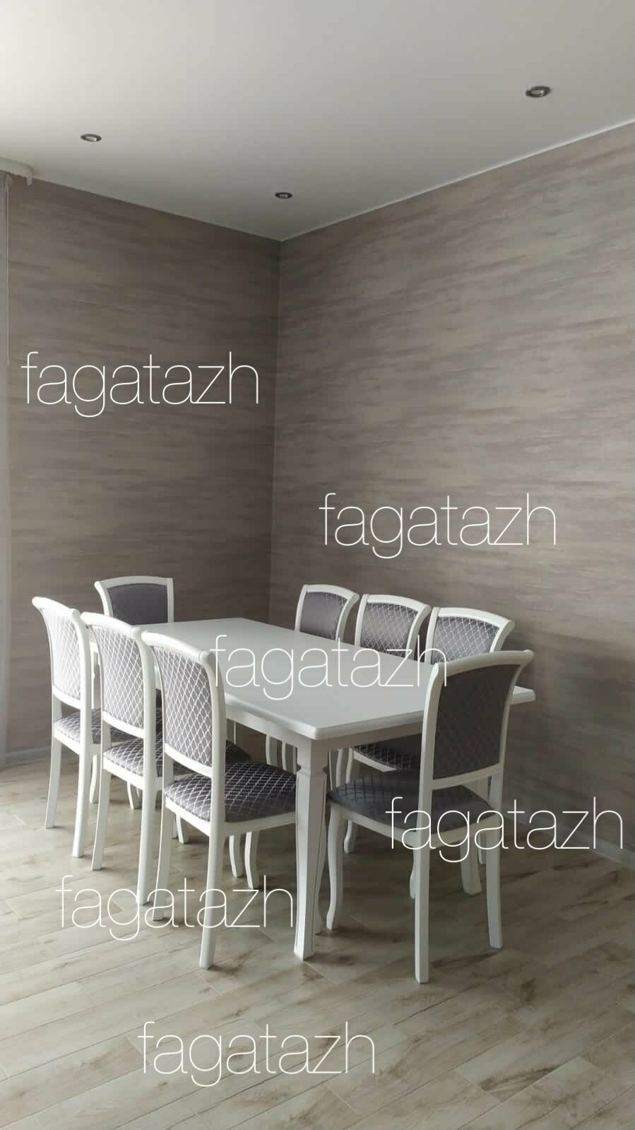 Обеденная группа стол 190+8 стульев