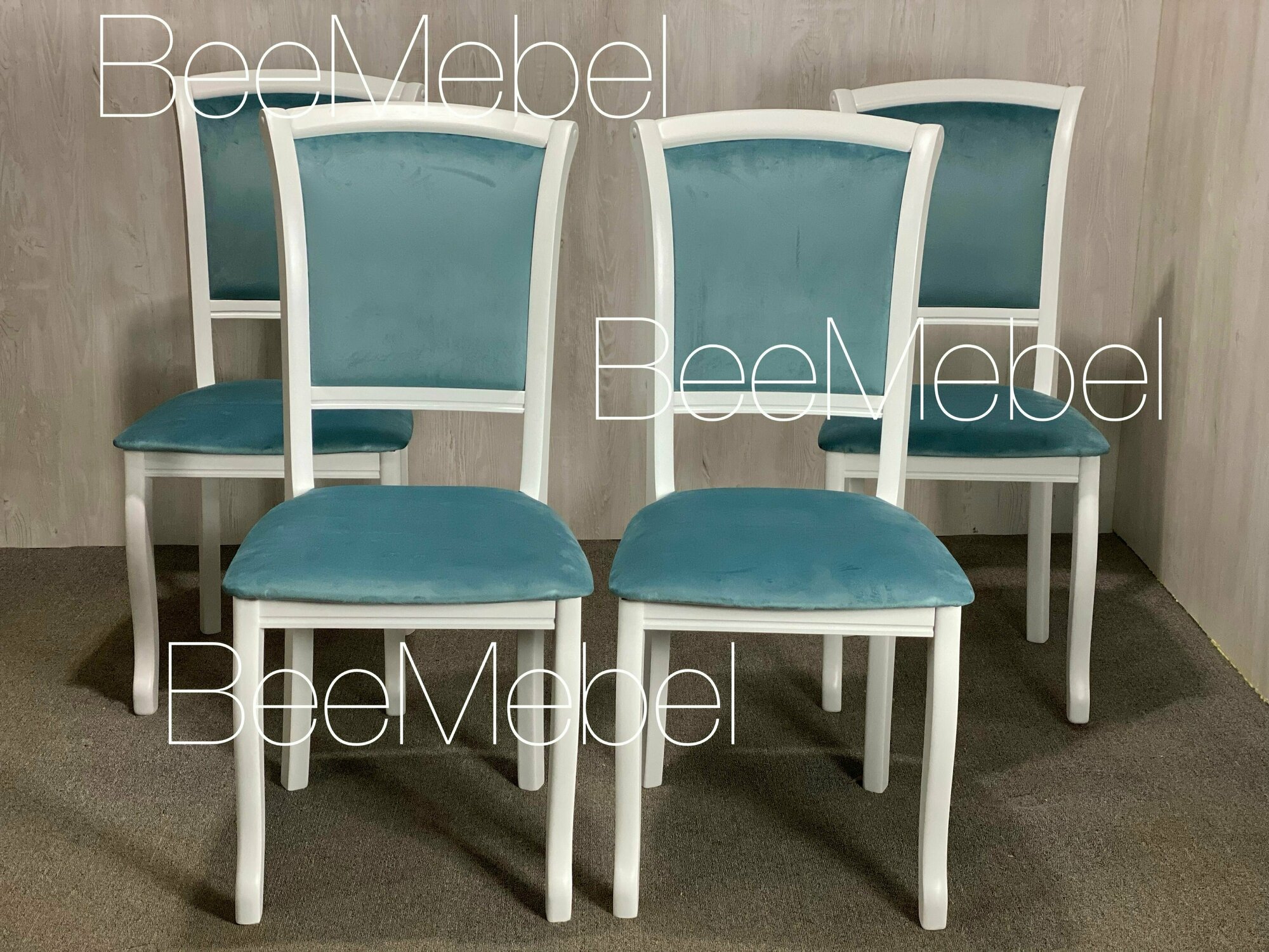 Комплект стульев для кухни 4шт белые