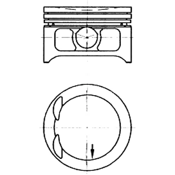 KOLBENSCHMIDT 97332620 (97332620 / 97332620_KS) поршень d86x1.5x1.5x3 +1.0 Opel (Опель) Astra (Астра) / vectra / Omega (Омега) 2.0i