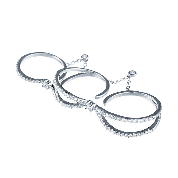 Кольцо, серебро, 925 проба