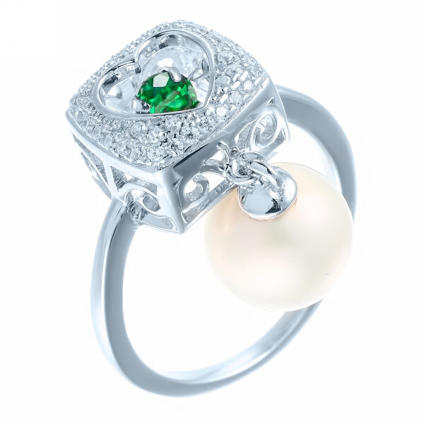Кольцо ELEMENT47, серебро, 925 проба, фианит