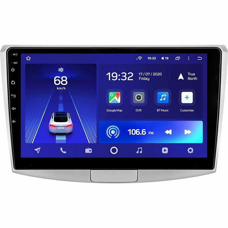 Автомагнитола с рамкой 2 din 10 дюймов для Volkswagen Passat B6/B7 2005-2015 / Android 4Gb+64Gb / GPS / Bluetooth / Wi-Fi / FM-радио