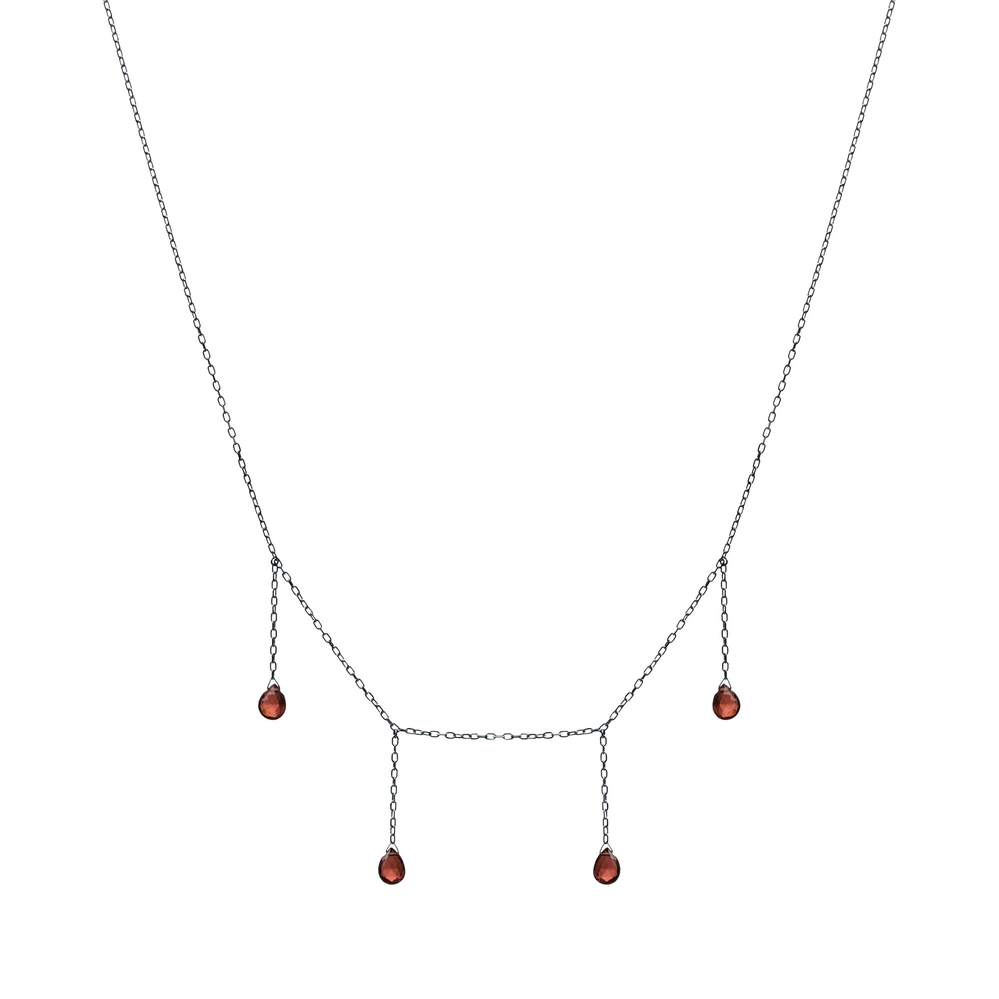 Колье, серебро, 925 проба