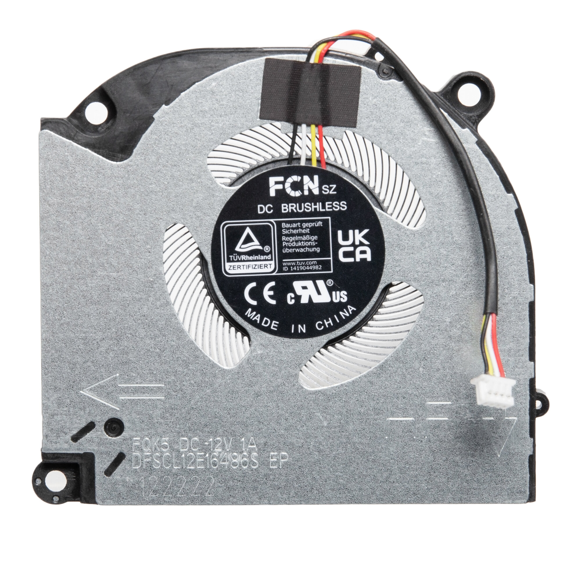 Кулер GPU для Gigabyte / Hasee TX8R9 / TX9R7 / Z9R9 TX8R5 - 12V ( FCN DFSCL12E16486S-FQK5 )