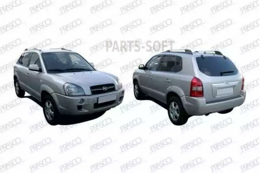 Крыло переднее прав. с боковым отверст. под повтор! Hyundai Tucson 04-10 Prasco арт. HN8023003