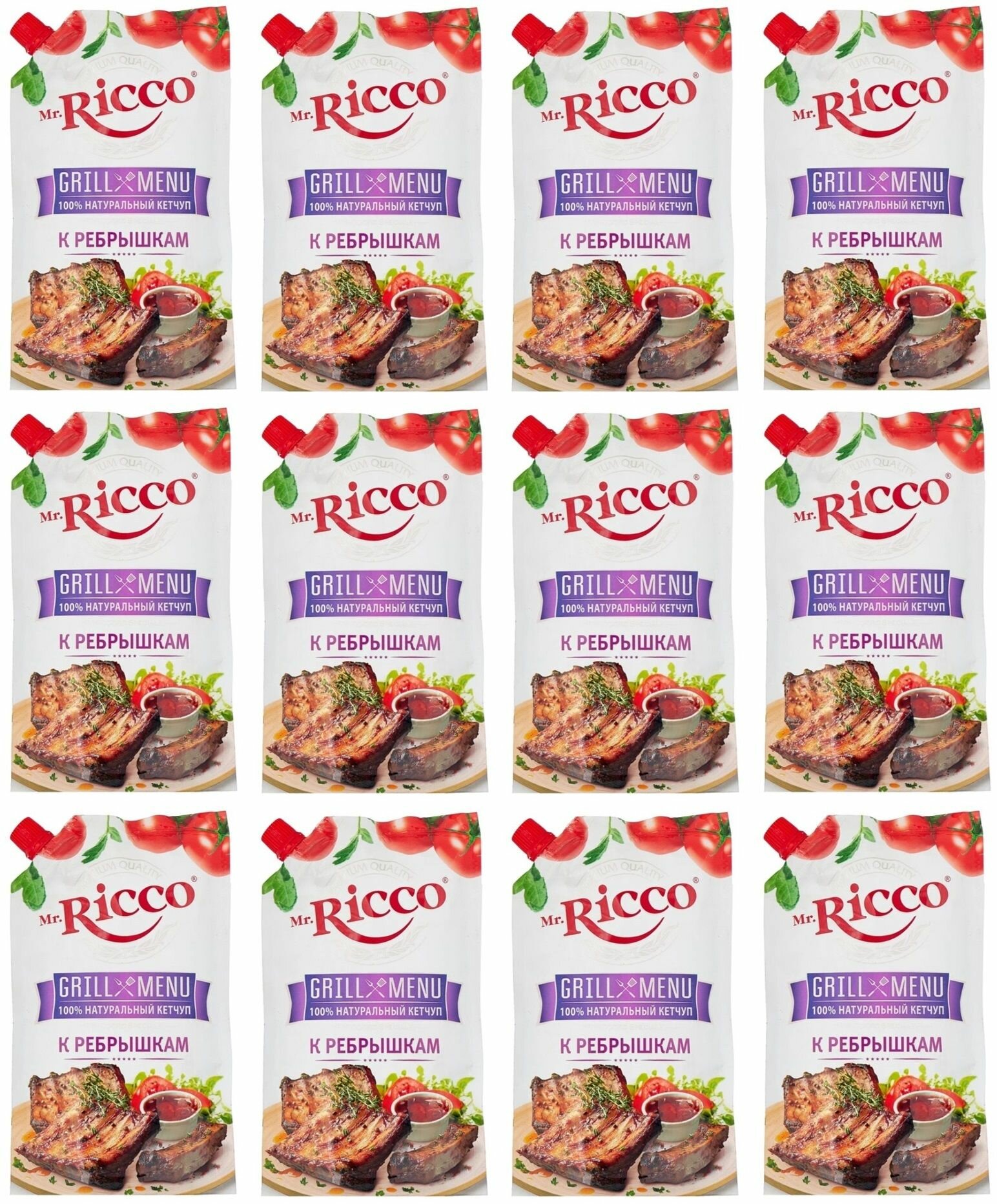Mr.Ricco Кетчуп К ребрышкам, 300 г, 12 шт /