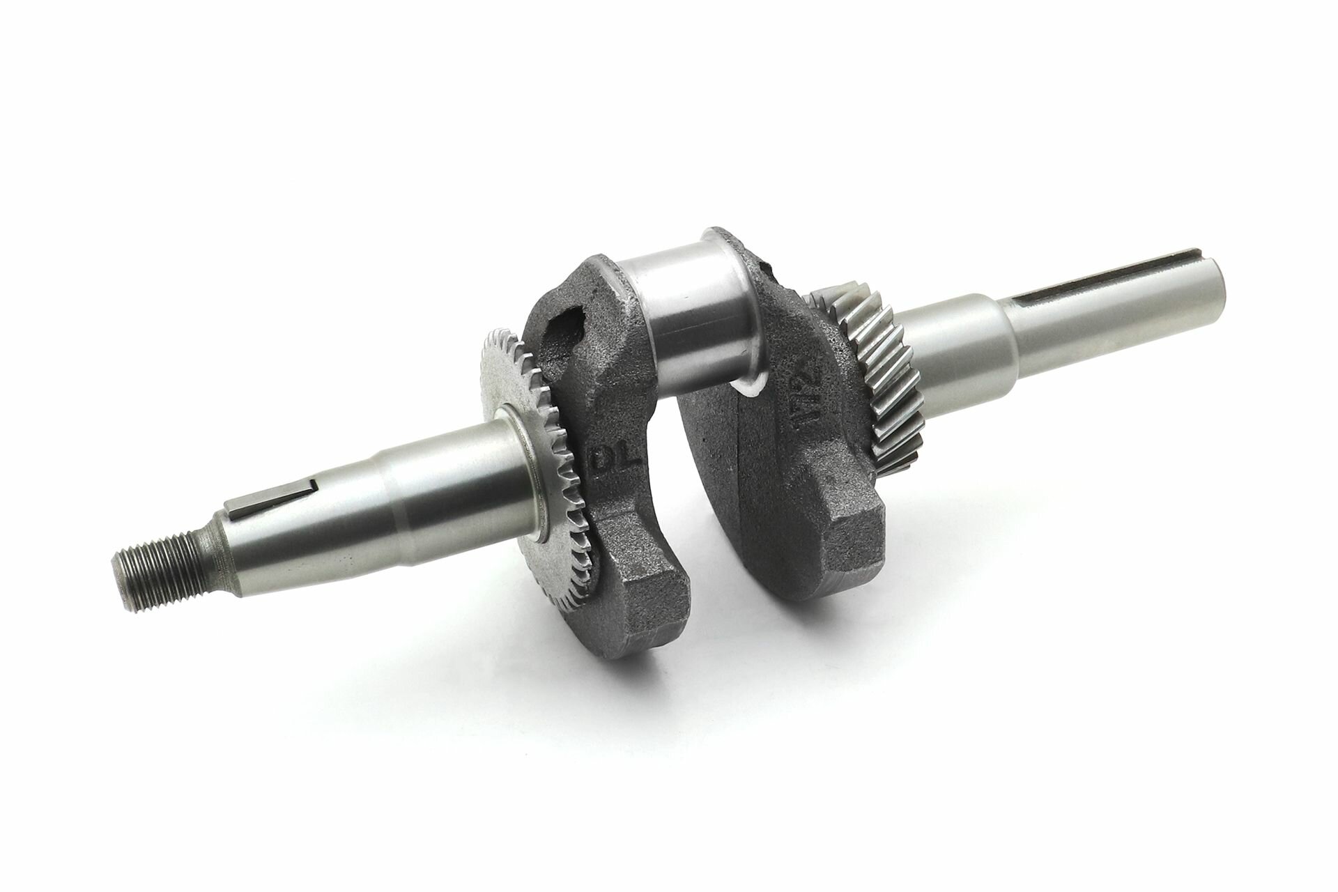 Коленвал 168F-2 (цилиндрический вал d19) (радиус кривошипа 27 мм)