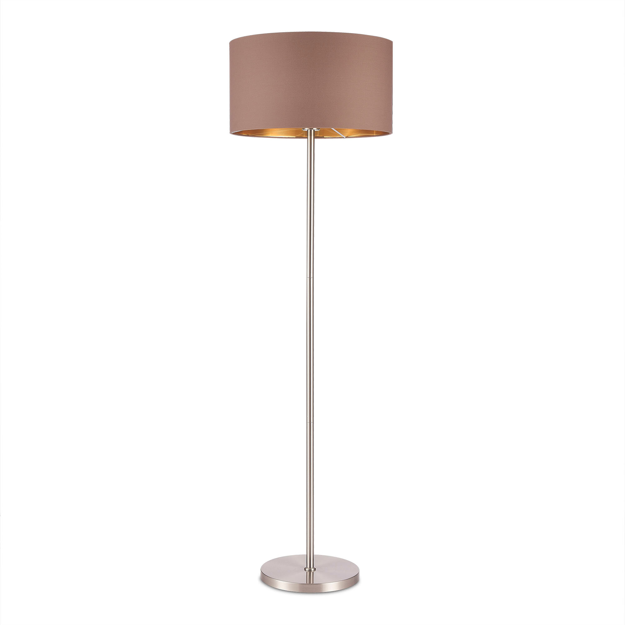 SLE300575-01 Светильник напольный Никель/Темно-бежевый, Золотистый E27 1*40W