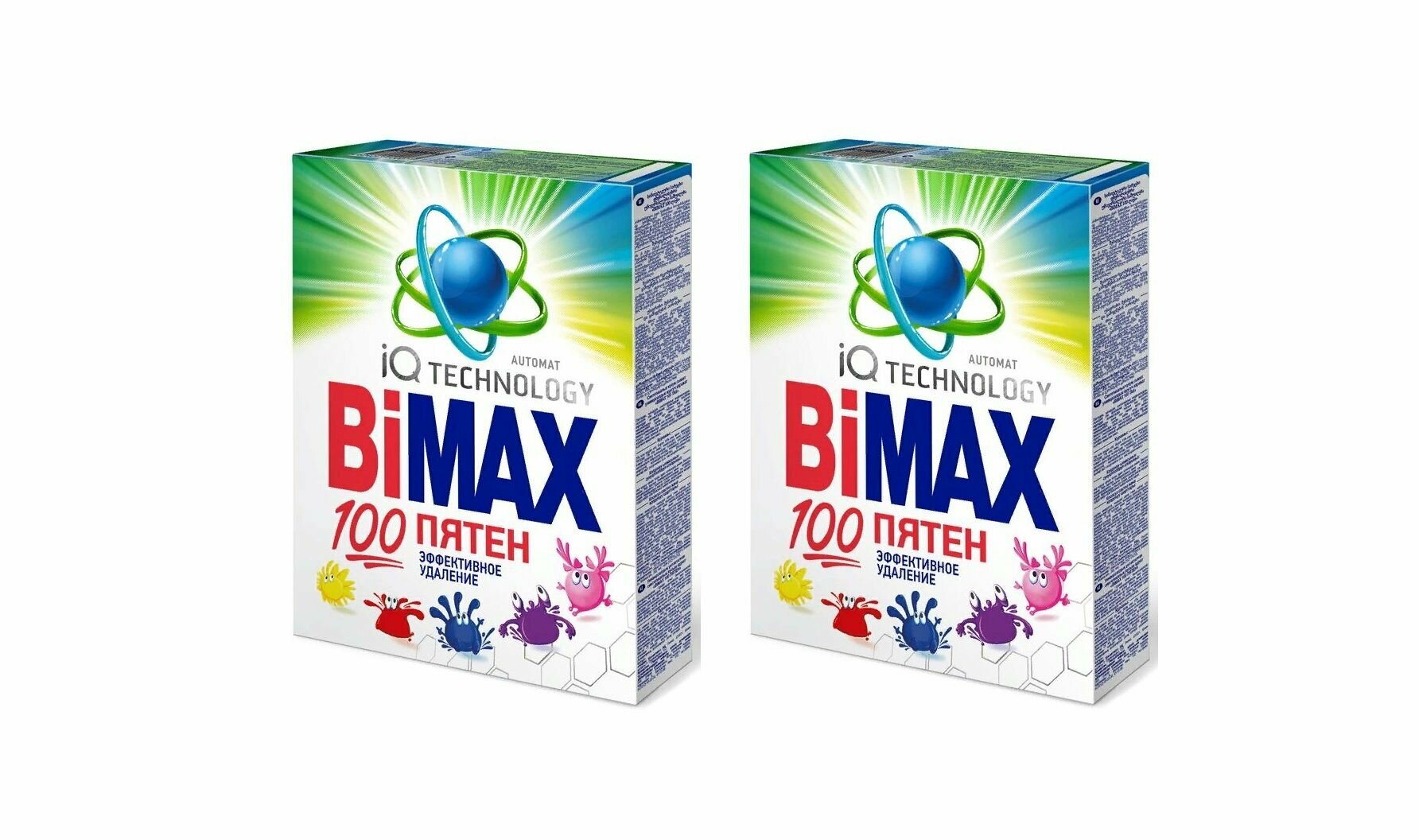 BiMAX Стиральный порошок "100 пятен", автомат, 400 гр, 2 штуки