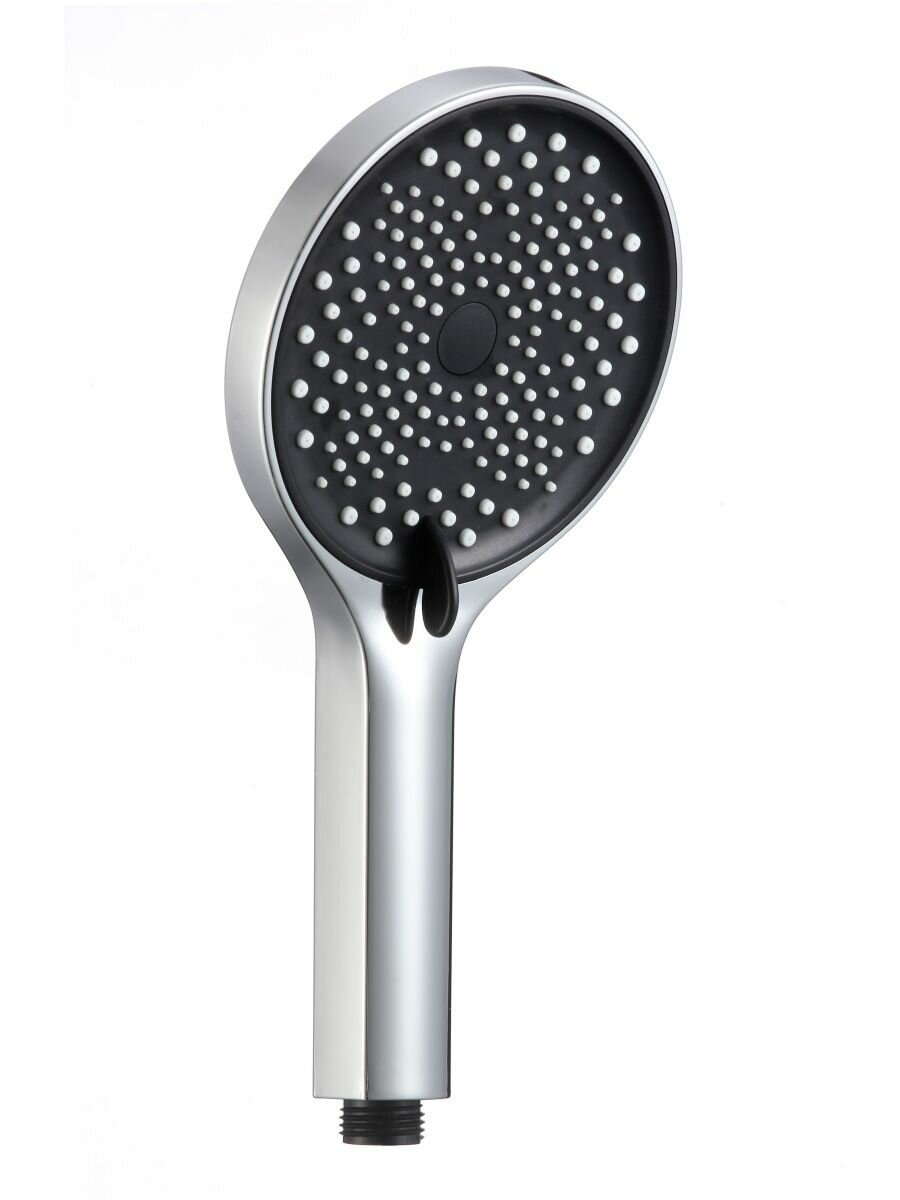 Лейка для душа D-LIN D61043, 2 режима, хромированная, антиизвестковое покрытие, черная