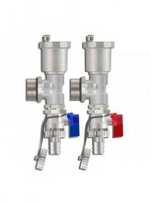 Регулируемый концевой набор с дренажными вентилями, автоматическими воздухоотводчиками, пара 1 TIM
