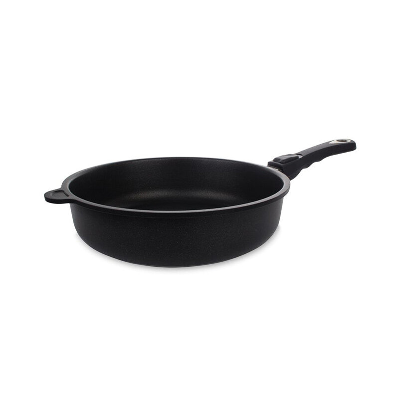 Сковорода индукционная глубокая AMT Frying Pans Titan 26см, съёмная ручка