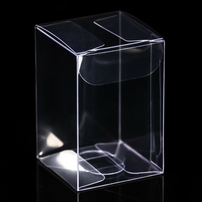 Складная прозрачная коробка из PVC, для упаковки подарков, 4×4×6 см, 5 шт.