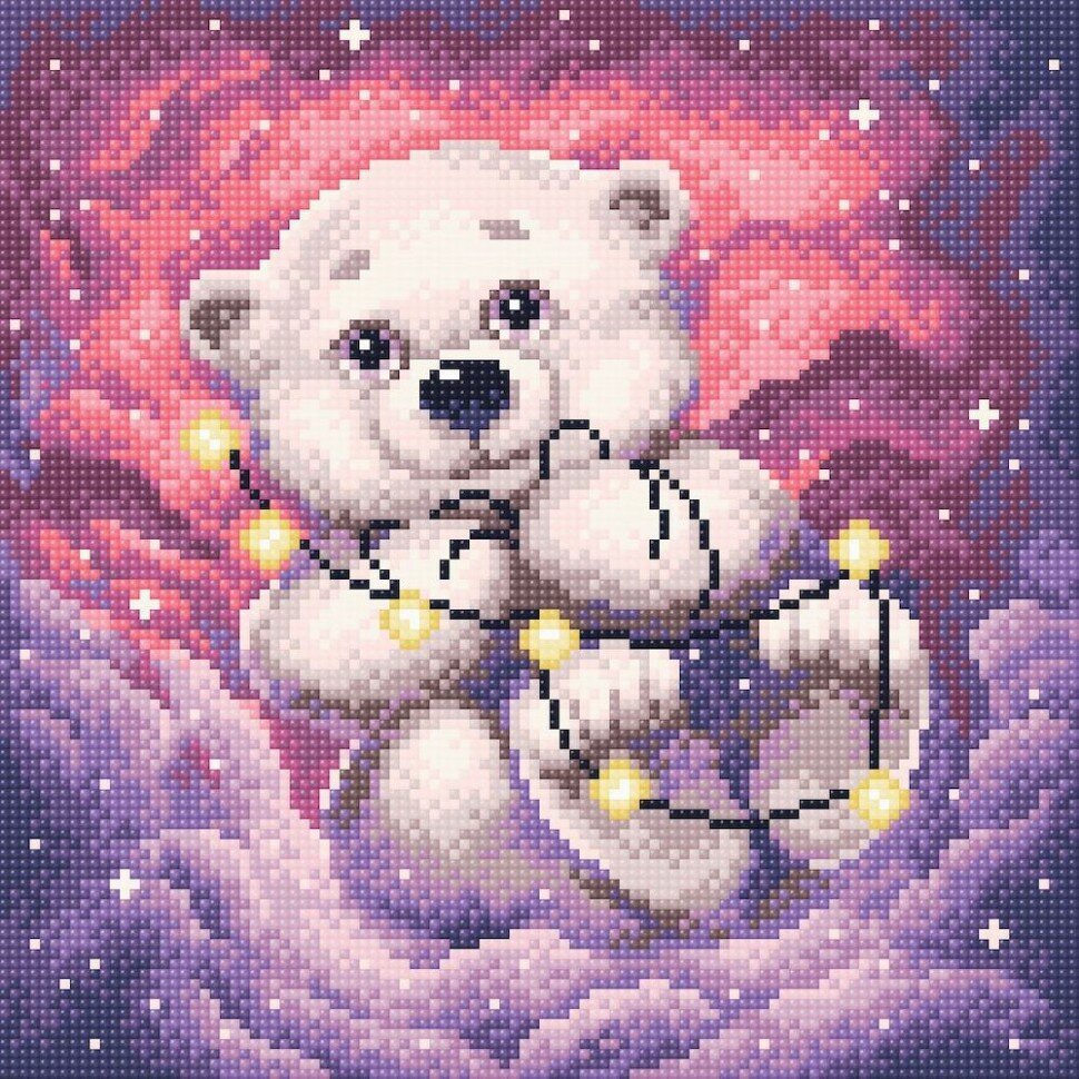 Набор Brilliart #МС-094 Малая медведица, Алмазная Мозаика, 27 x 27 см