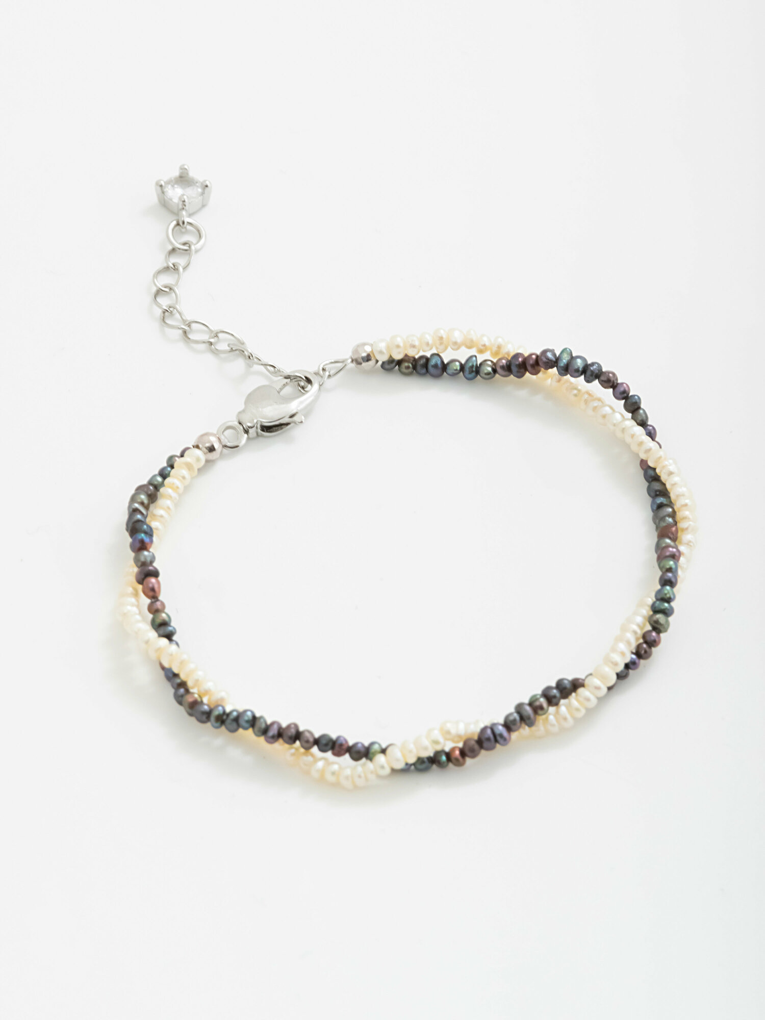 Браслет-нить, жемчуг пресноводный культивированный