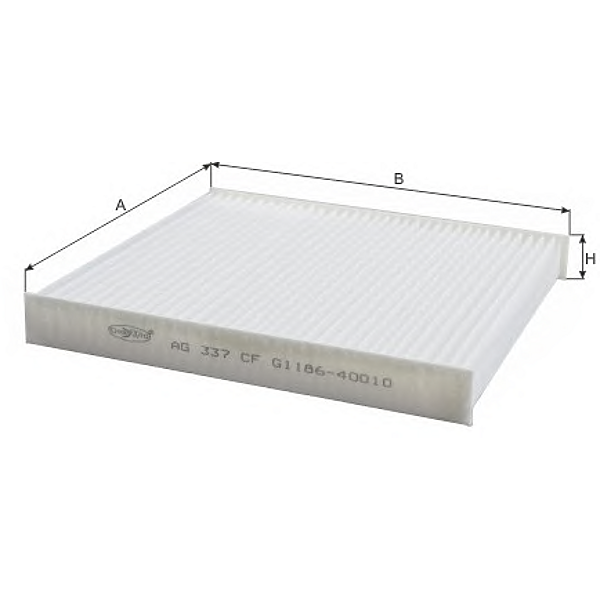 GOODWILL AG 337 CF (AG337CF / G118640010) фильтр салона уаз патриот (с 2012 г.)