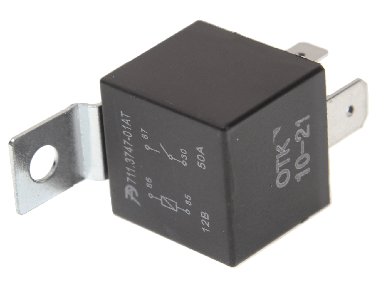 Реле электромагнитное 12V 4-х контактное замыкающее 50А автотрейд