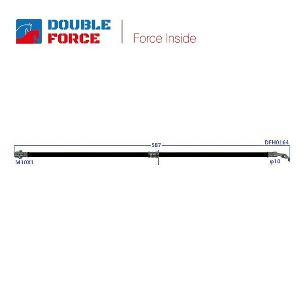 Шланг тормозной Double Force арт. DFH0164, ОЕМ номер 90947-02792