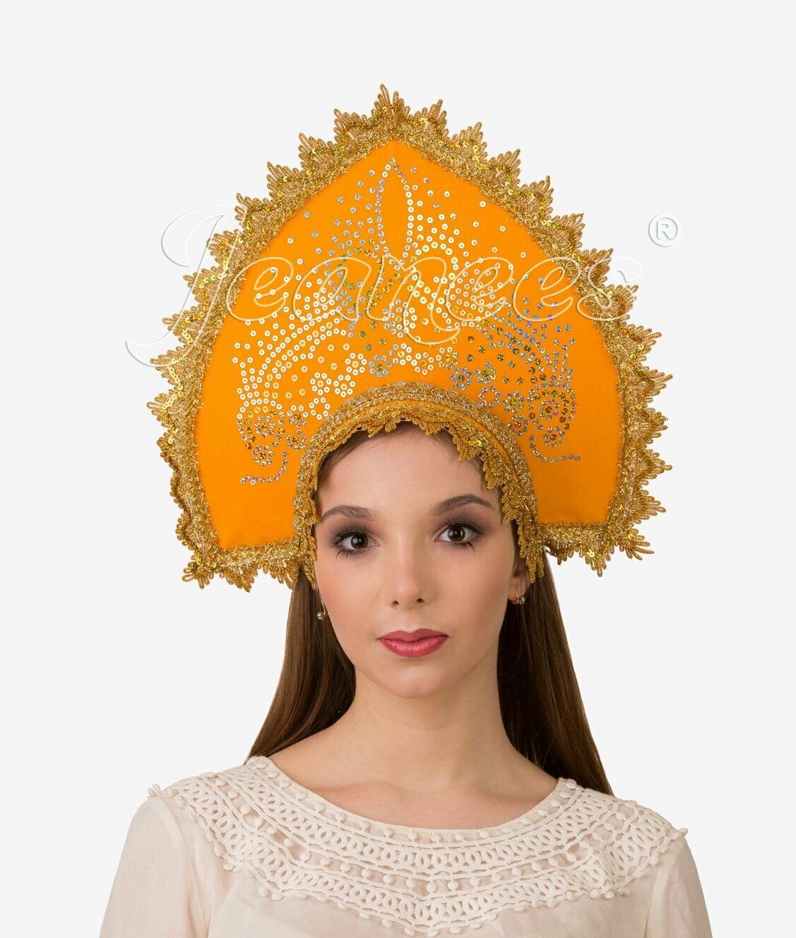 Кокошник "Звёздный" для взрослых (кокошник) арт. 5424