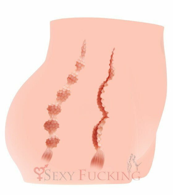 Мастурбатор-полуторс Kokos«Cherry +» имитация вагина-анус, с вибрацией и ротацией