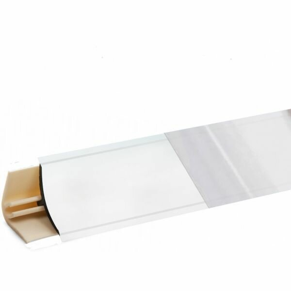 Плинтус для столешницы Korner LB15 с кабель-каналом мягкий край 15х15x3000мм ПВХ