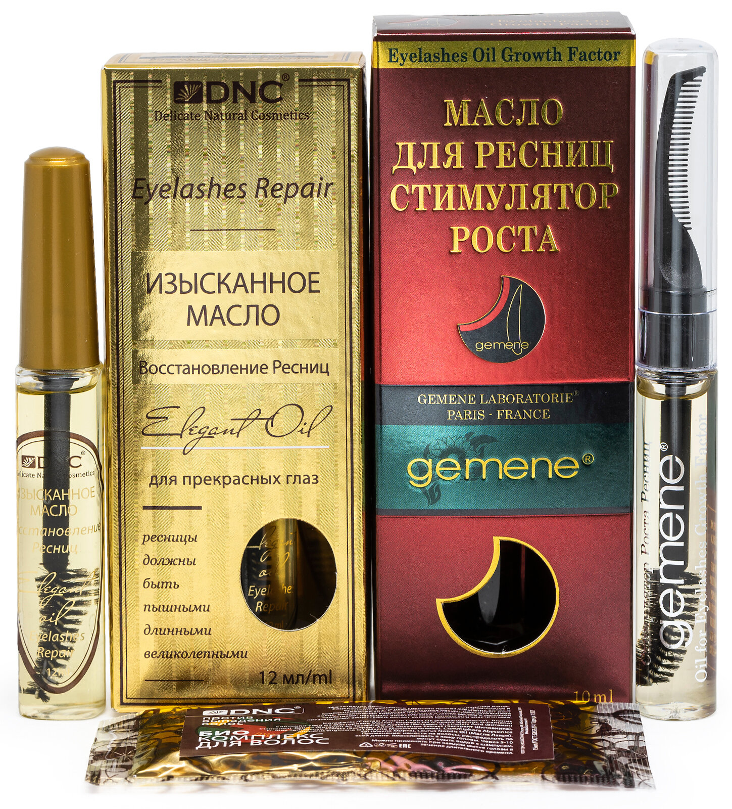 DNC Масло для ресниц и бровей Изысканное и Стимулятор роста