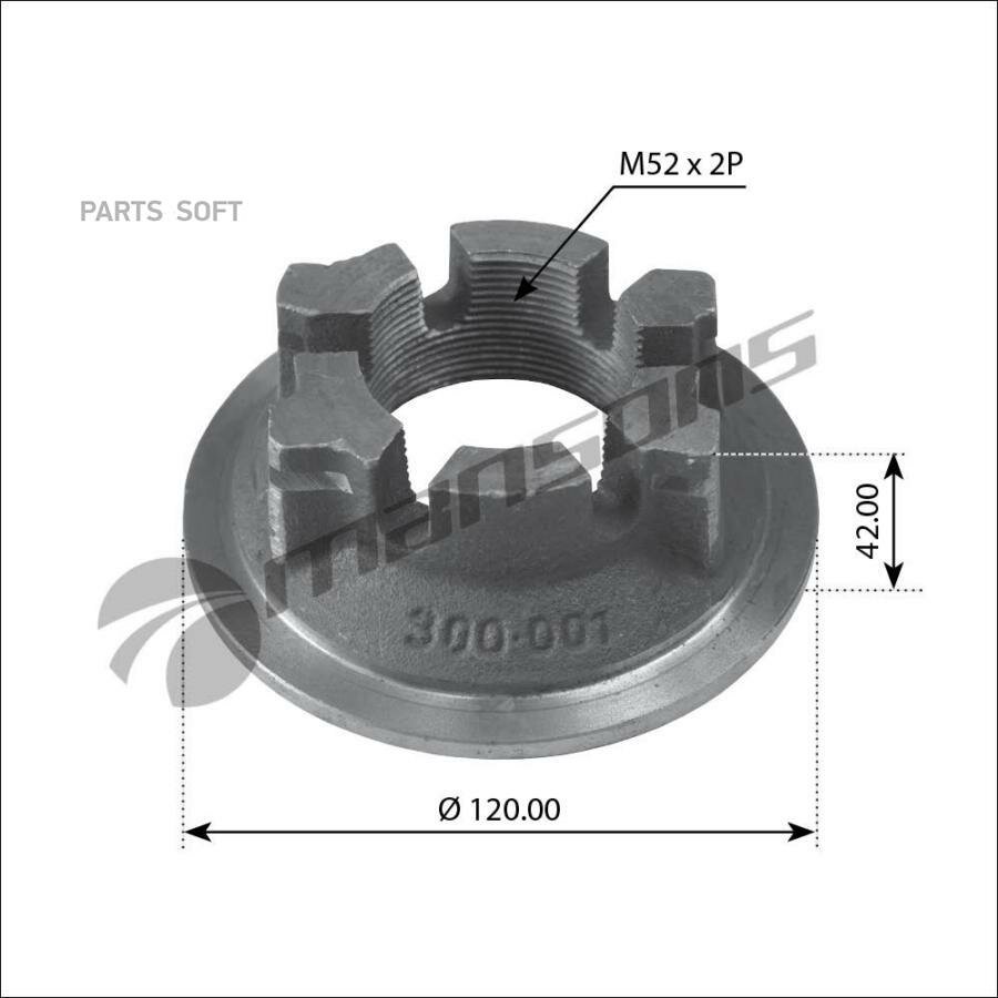 Гайка ступичная Mansons арт. 300001