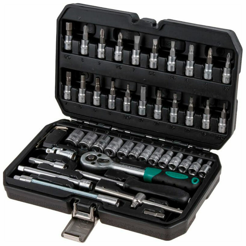 Набор головок и бит Волат 46 пр. (18550-46)