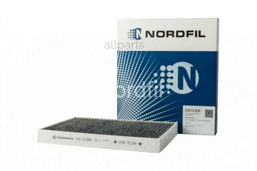 NORDFIL CN1036K Фильтр салона угольный Audi Q7 Porsche Cayenne I VW Amarok Caravelle T5 T6 Touareg I Transport