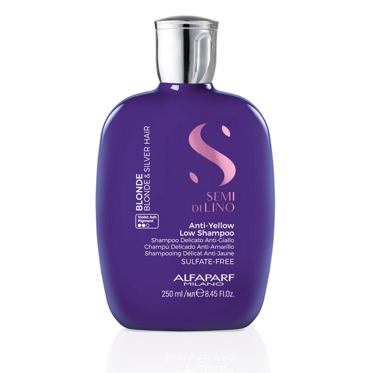 ALFAPARF ANTI-YELLOW LOW SHAMPOO Шампунь тонирующий анти-жёлтый 250 мл
