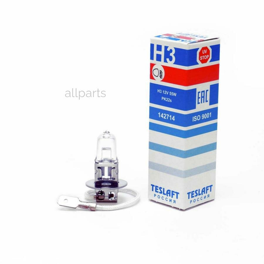 TESLAFT 142714 Лампа TESLAFT Н3 55 ВТ 12V 142714