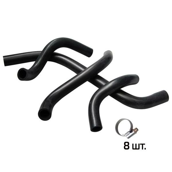 Патрубки отопителя ВАЗ-2108 с хомутами (кт.4шт.) (БРТ)