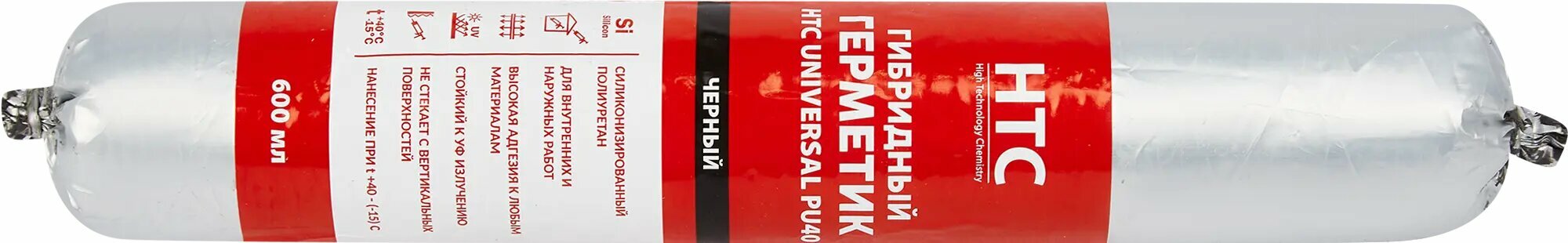 Герметик гибридный HTC Univ PU40 600 мл черный