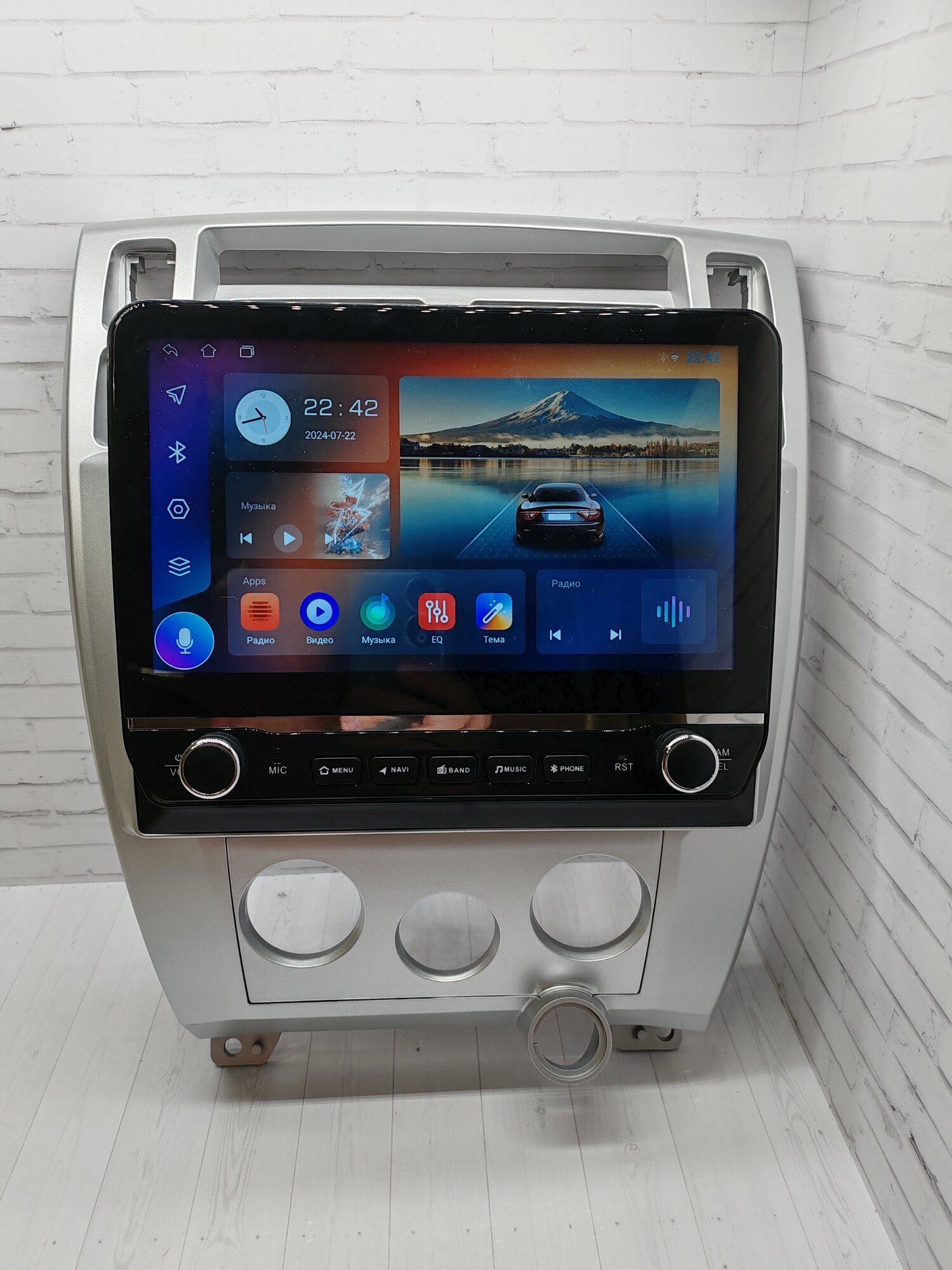 Магнитола андроид с крутилками для Hyundai Tucson 2004-09г/ 4+64гб/Android-Auto/CarPlay