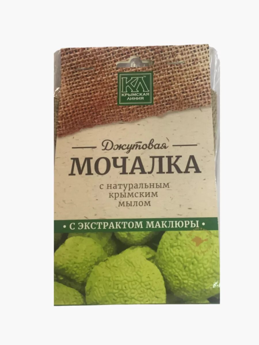 Мочалка с натуральным мылом С экстраком маклюры и крымских ф