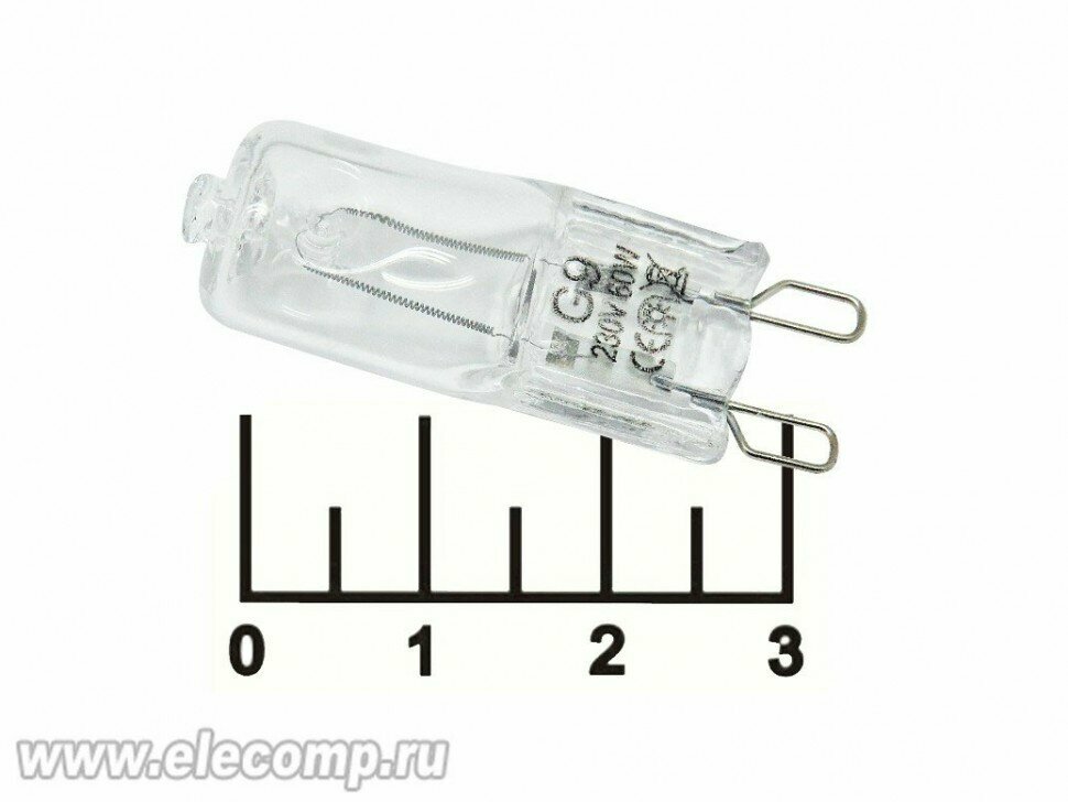Лампа КГМ 220V 60W G9 для эл. плит (+350C)