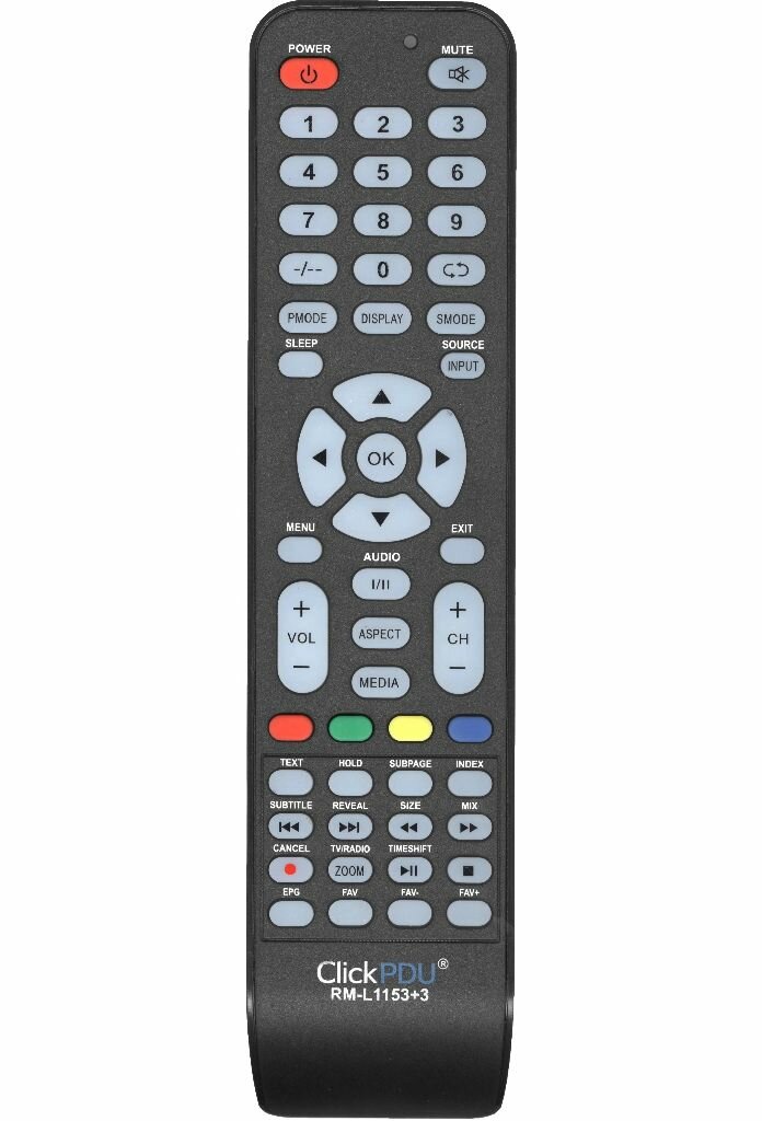 Универсальный пульт RM-L1153+3 для POLAR Akai DEXP DNS Erisson Harper Shivaki Supra Telefunken