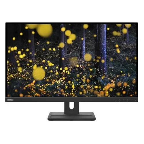27" Монитор Lenovo ThinkVision E27q-20, 2560x1440, IPS, 75Гц, 1хHDMI, 1хDP, черный [62d0gat1uk]