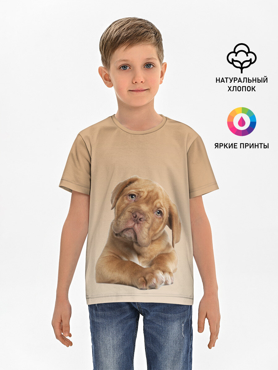 Футболка хлопковая детская питбуль