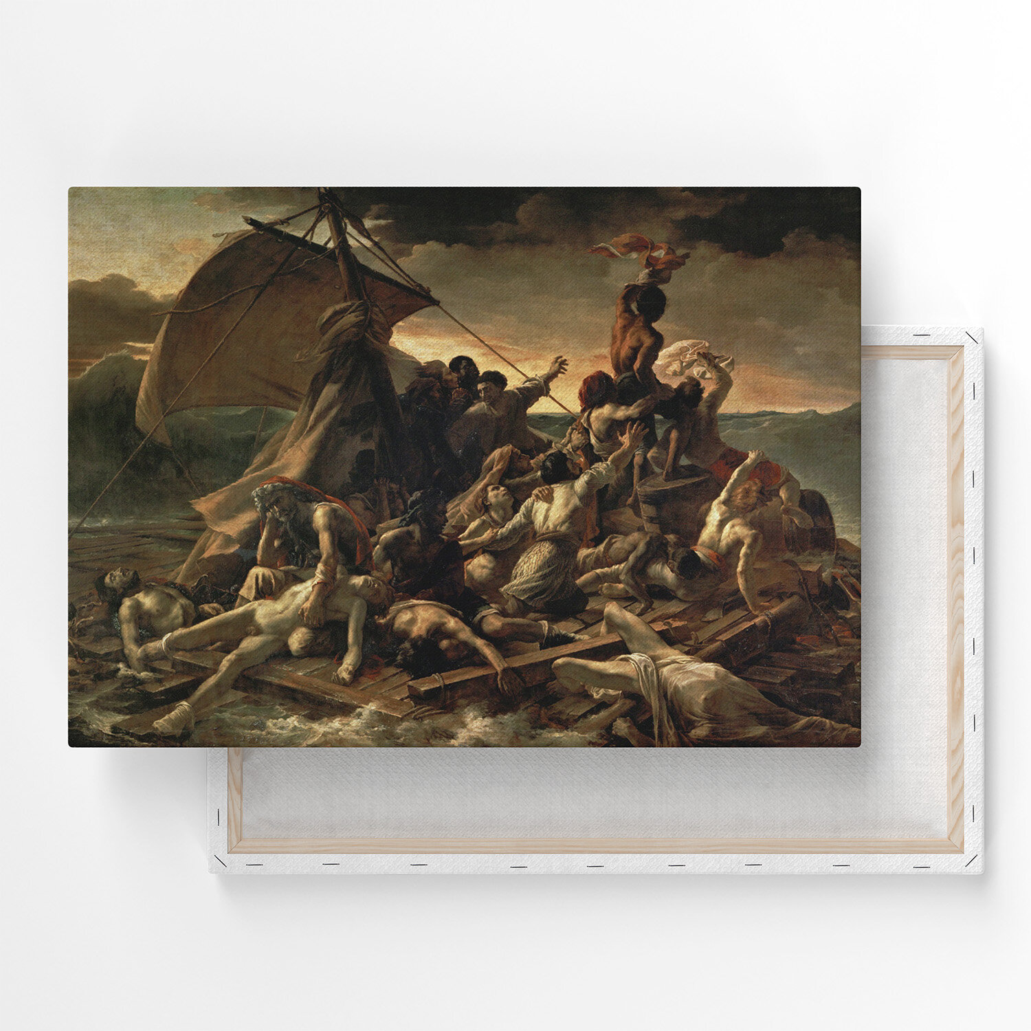 Картина на холсте, репродукция / Theodore Gericault / Теодор Жерико - Плот Медузы / Размер 40 x 53 см