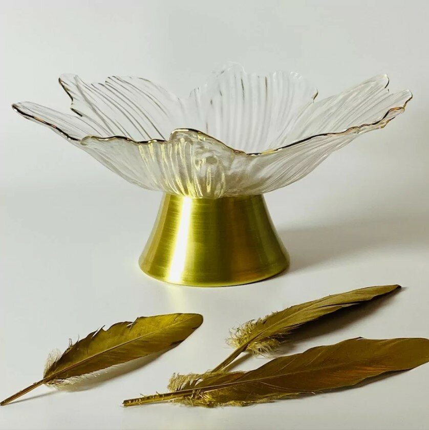 Конфетница на ножке Стекло 200-124 118-200-124