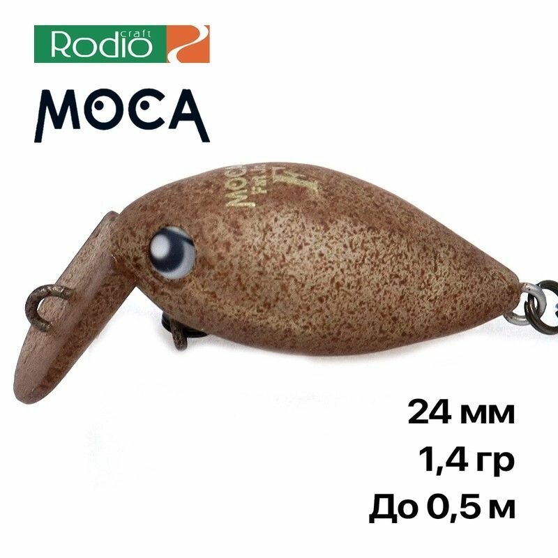 Воблер форелевый Rodio Craft Fat Moca Jr SR F, 24 мм, 1,4 гр, #4 K.F V(FKB)