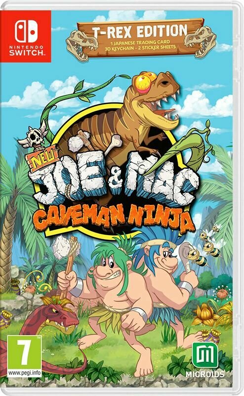 Игра New Joe and Mac: Caveman Ninja. T-Rex Edition (русские субтитры) для Nintendo Switch