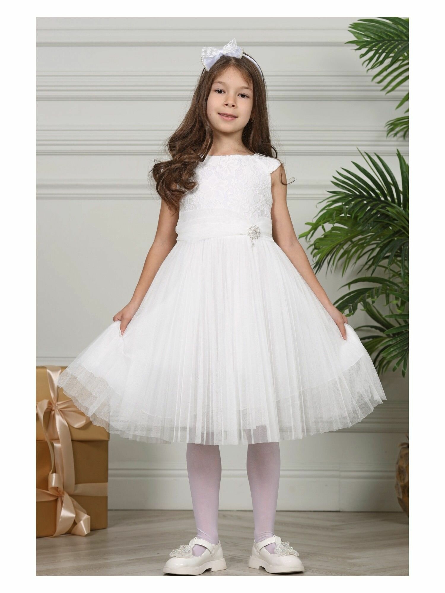 Платье MaxLine Базовая коллекция, размер 28/116, айвори — фото 1