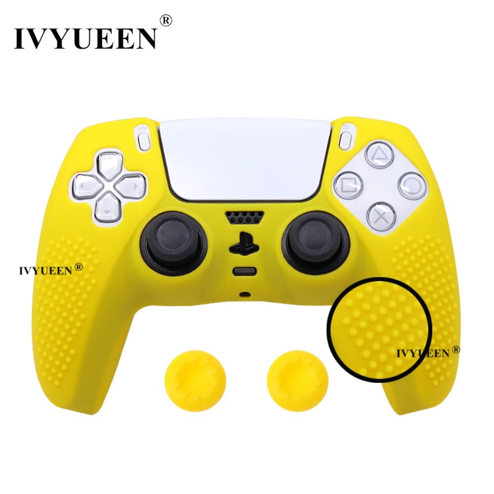 Чехол для PS5 контроллера IVYUEEN, Yellow
