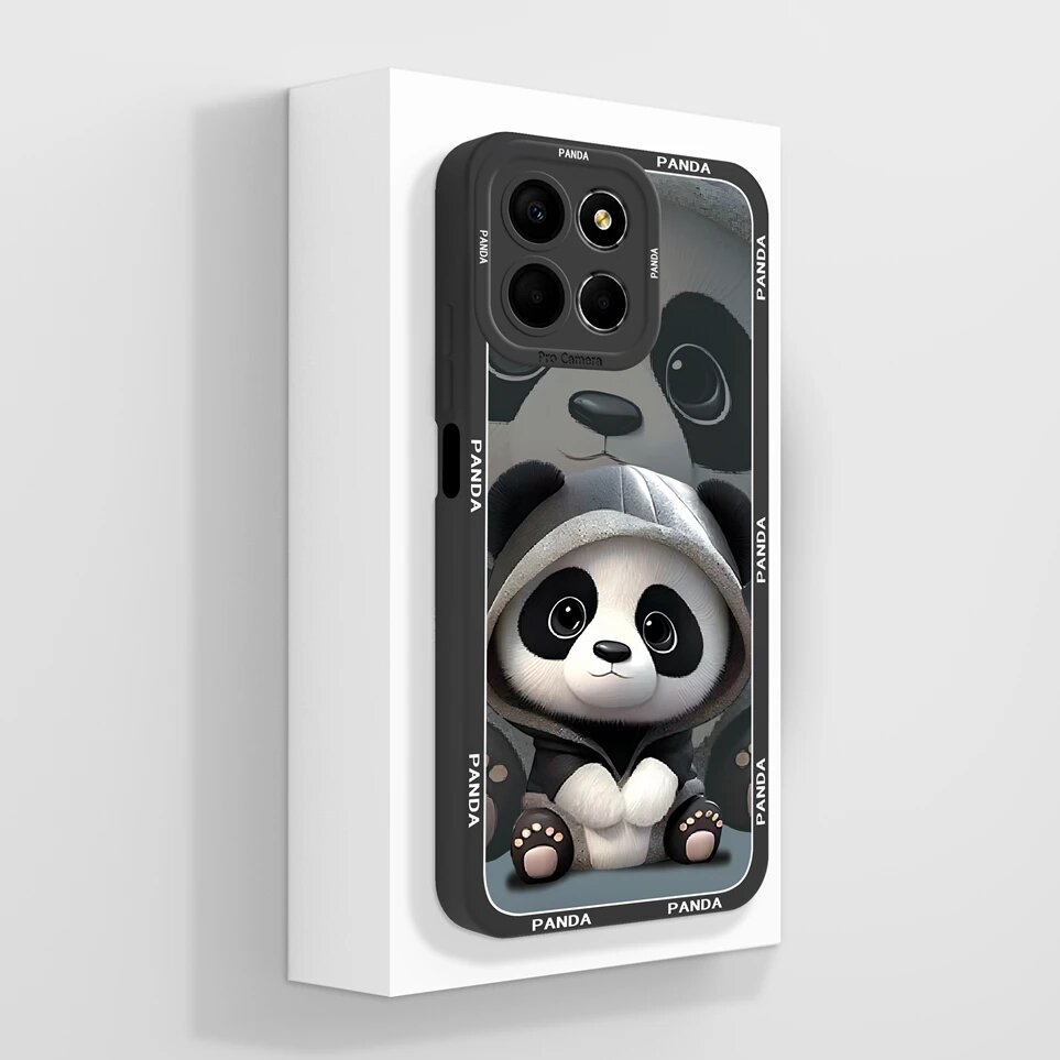 Чехол Honor X8 5G Panda, силикон, TYB371
