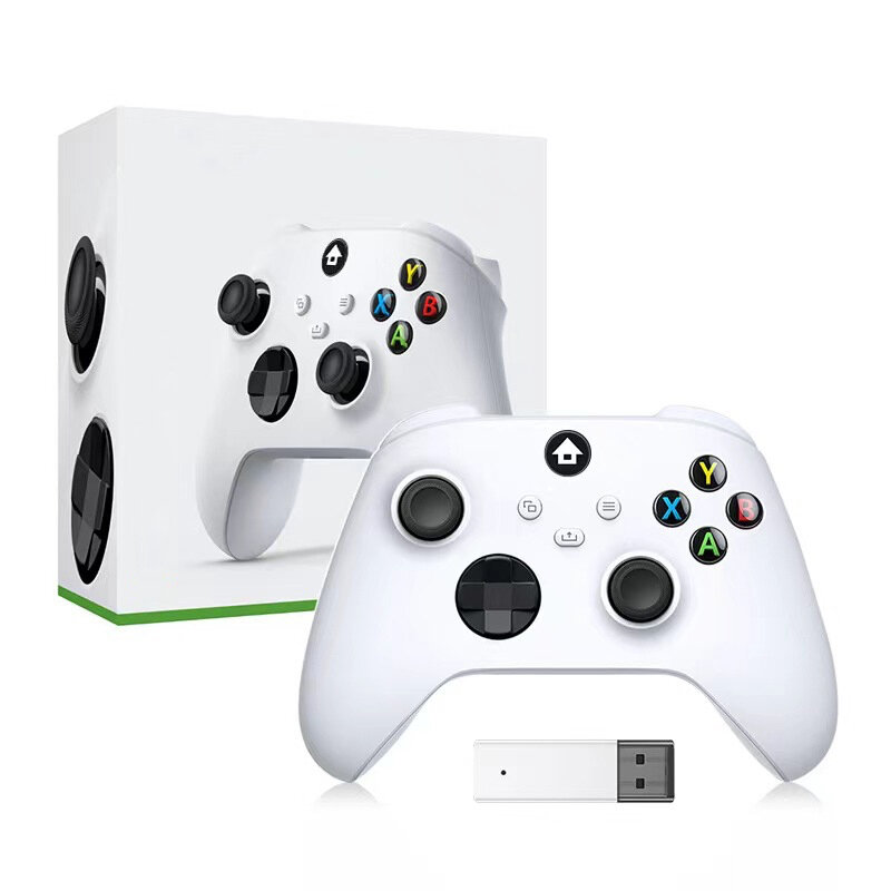 Геймпад XSeries беспроводной с адаптером 2.4G белый / Контроллер для ПК/PC / Джойстик для ПК/PC