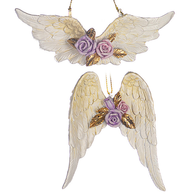 Набор елочных игрушек Крылья Ангела - Fairy Kingdom 13 см, 2 шт, подвеска, Goodwill, MC38232-набор