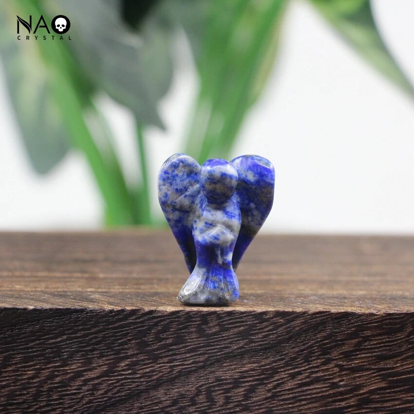Мини-статуэтка ангела из камня Синий, Lapis Lazuli